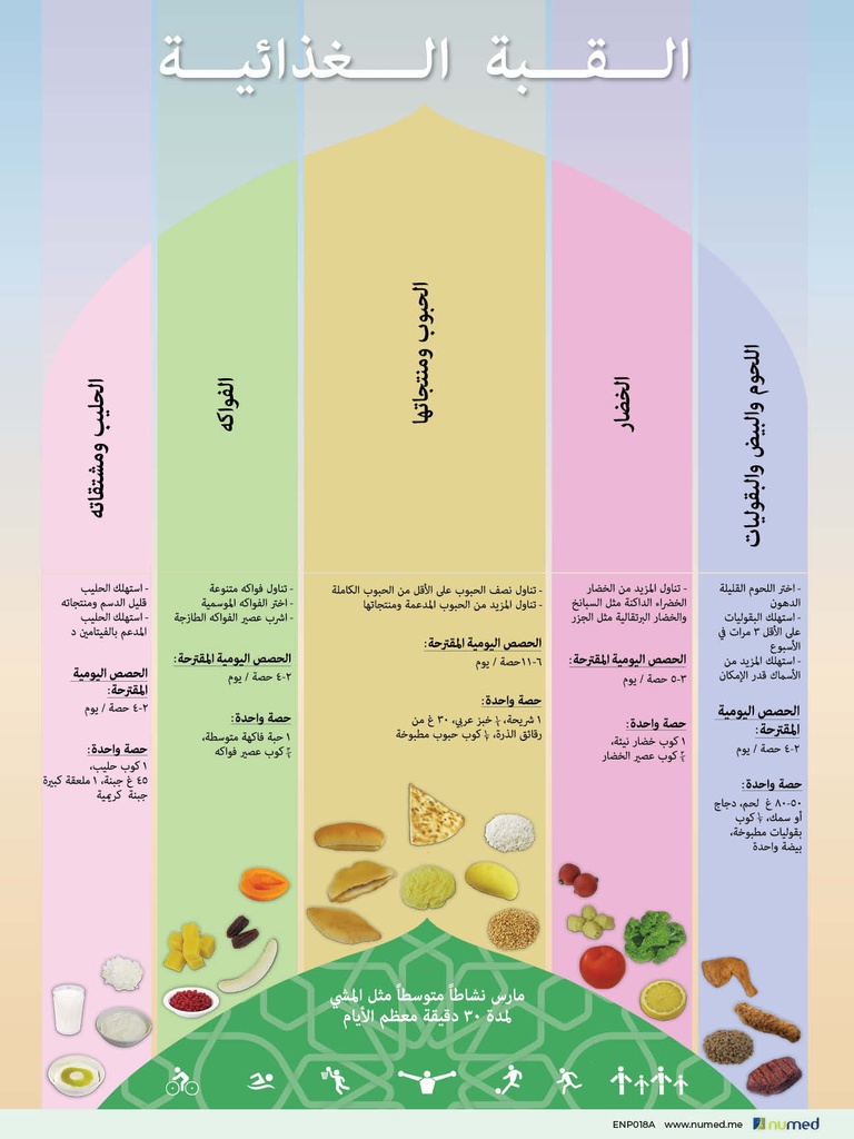 Food Dome Dietary Guidelines Poster | NUMED